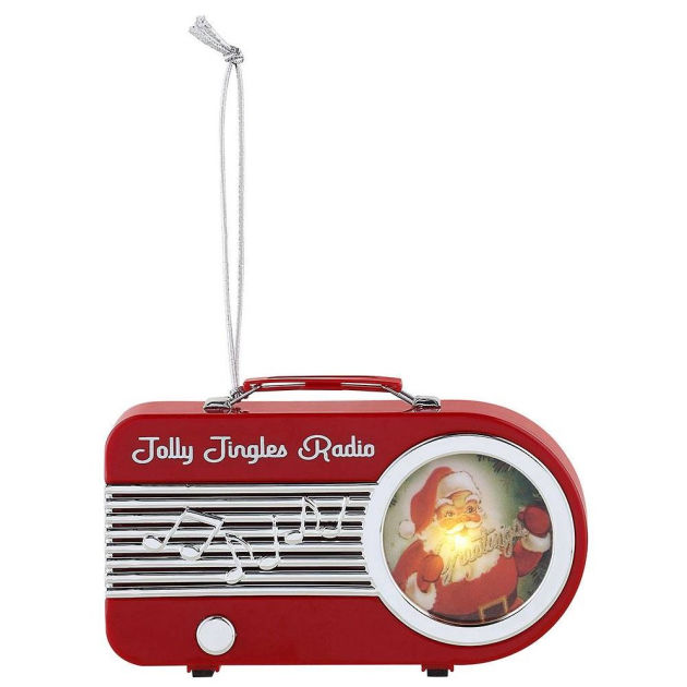 Jolly Jingles Radio Ornament - Red by Mr Christmas Ltd Import | Barnes ...
