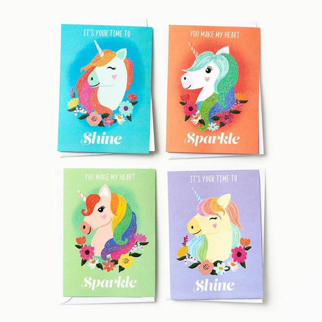 Unicorn Classroom Valentine Card Set by Designer Greetings | Barnes ...