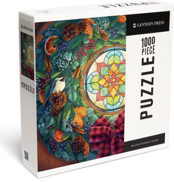 1000 Holiday Wreath Puzzle by Lantern Press | Barnes & Noble®
