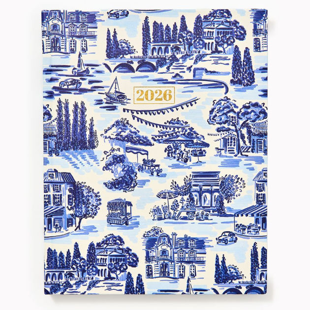 2025-2026 Paper Source French Toile Weekly Desk Planner by Paper Source ...