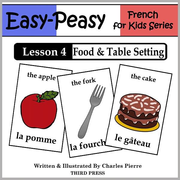 French Lesson 4: Food & Table Setting (Learn French Flash Cards) by ...
