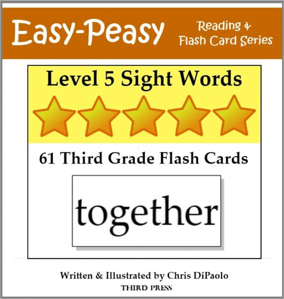 Level 5 Sight Words: 61 Third Grade Flash Cards (aka Dolch Words or ...