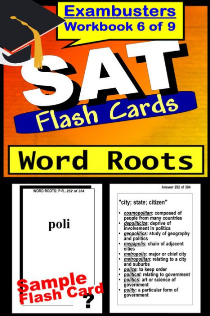 SAT Study Guide Word Roots--SAT Vocabulary Flashcards--SAT Prep ...