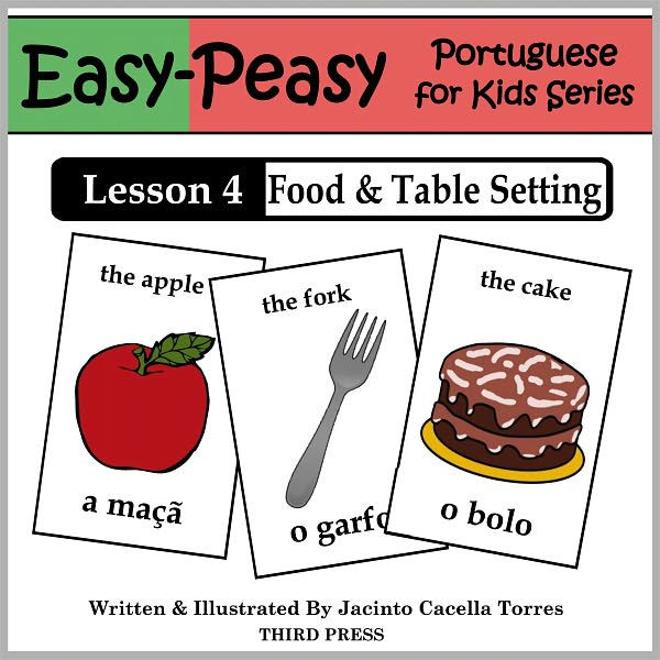 Portuguese Lesson 4: Food & Table Setting (Learn Portuguese Flash Cards ...