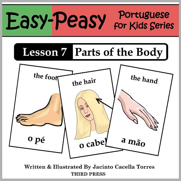 Portuguese Lesson 7: Parts of the Body (Learn Portuguese Flash Cards ...