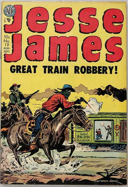 Jesse James: Great Train Robbery! Comic Book Issue No. 19 by Avon ...