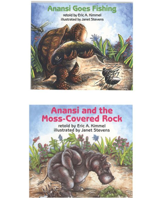 Anansi and the Moss Covered Rock / Anansi Goes Fishing by Eric A ...
