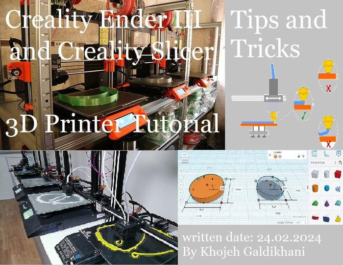 Creality Ender 3 and Creality Slicer Tutorial for 3D printers and tips and tricks. by Armin ...