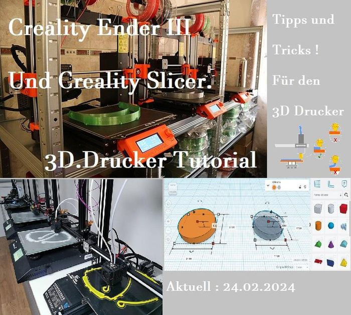 Creality Ender 3 und Creality Slicer Tutorial für 3D.Drucker und Tipps und Tricks. by Armin ...