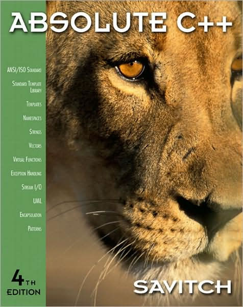 Absolute C Edition 4 By Walter Savitch 9780136083818 Paperback