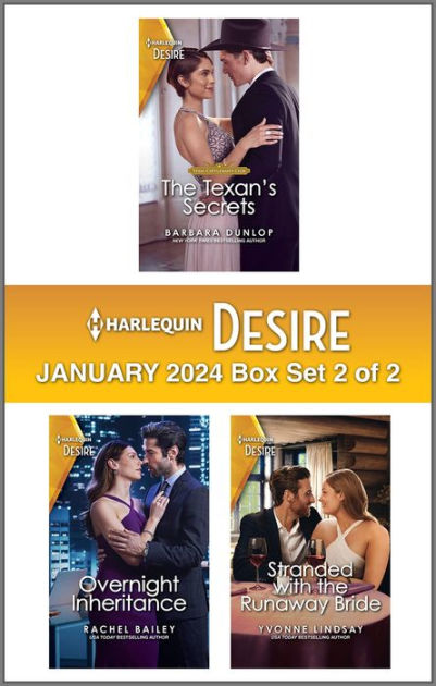 Harlequin Desire January 2024 - Box Set 2 of 2 by Barbara Dunlop, Rachel Bailey, Yvonne Lindsay ...