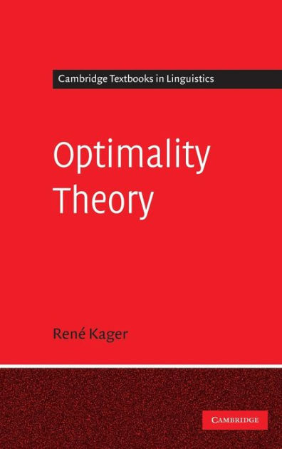 Optimality Theory by Rene Kager | 9780521580199 | Hardcover | Barnes ... Optimality Theory by Rene Kager | 9780521580199 | Hardcover | Barnes ...
