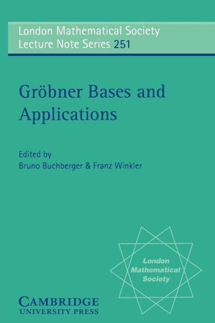 Gröbner Bases and Applications by Bruno Buchberger, Paperback | Barnes & Noble®