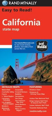 California Easy to Read Map by Rand McNally, Other Format | Barnes & Noble®