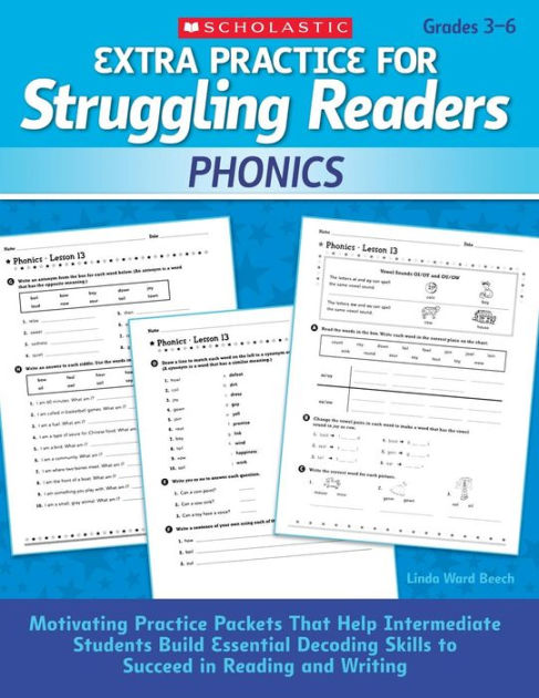 Extra Practice for Struggling Readers: Phonics: Motivating Practice ...