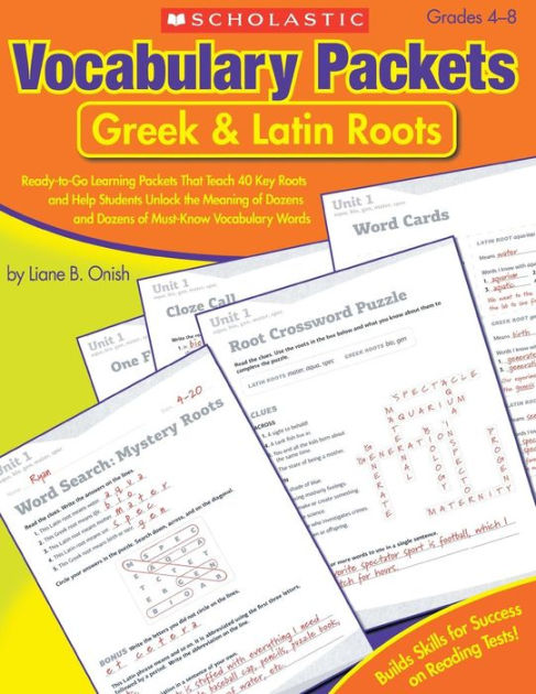 Vocabulary Packets: Greek & Latin Roots: Ready-to-Go Learning Packets ...
