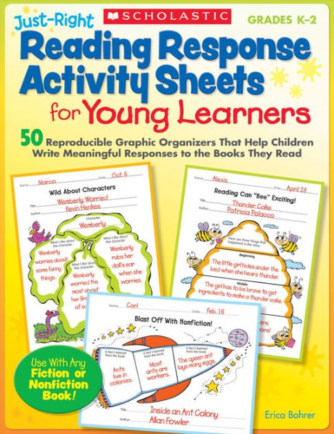 Just-Right Reading Response Activity Sheets for Young Learners: 50 ...