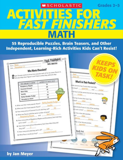 Activities for Fast Finishers: Math: 55 Reproducible Puzzles, Brain ...