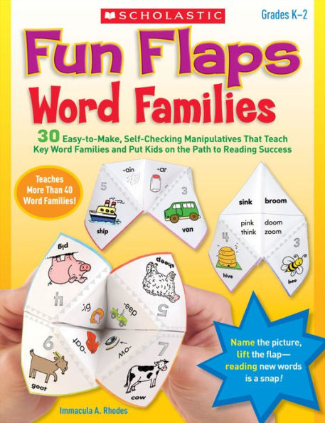 Fun Flaps: Word Families: 30+ Easy-to-Make, Self-Checking Manipulatives ...