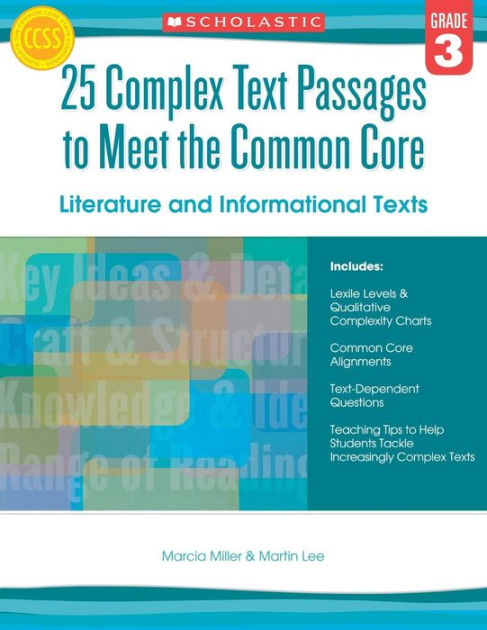 25 Complex Text Passages to Meet the Common Core: Literature and ...