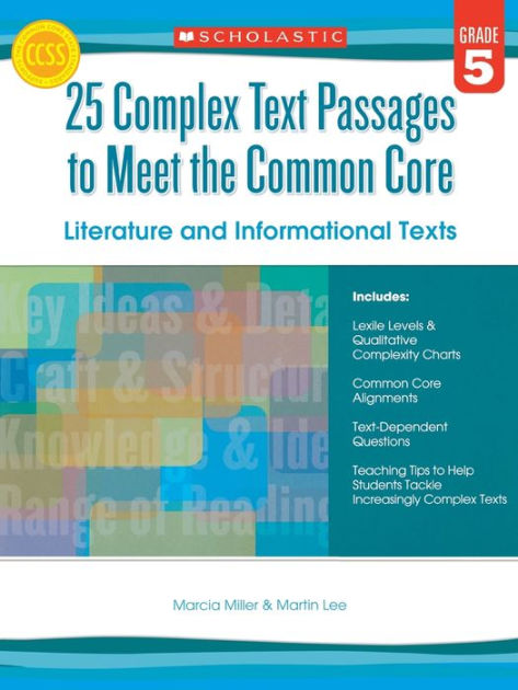25 Complex Text Passages to Meet the Common Core: Literature and ...