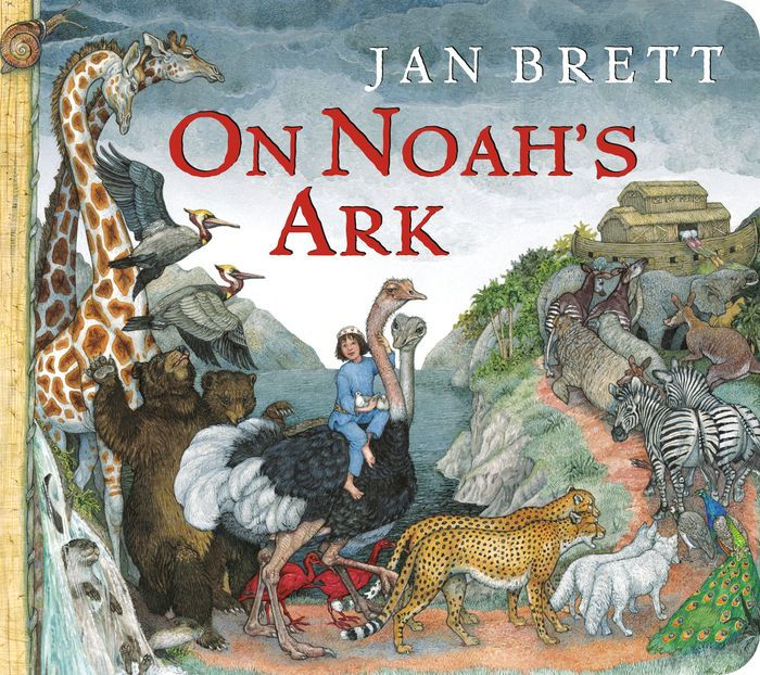 On Noah's Ark (Oversized Lap Board Book) by Jan Brett, Board Book ...
