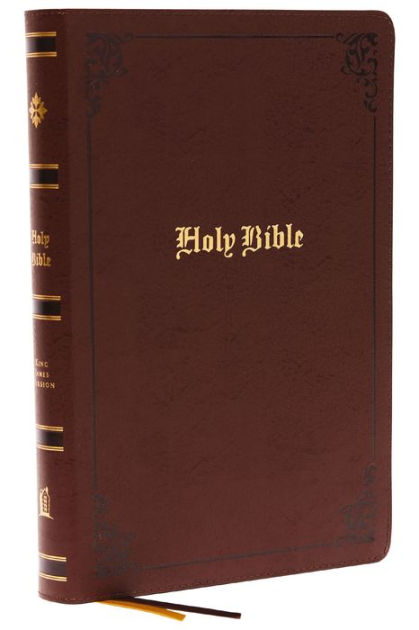 Kjv Holy Bible Large Print Center Column Reference Bible Brown Bonded