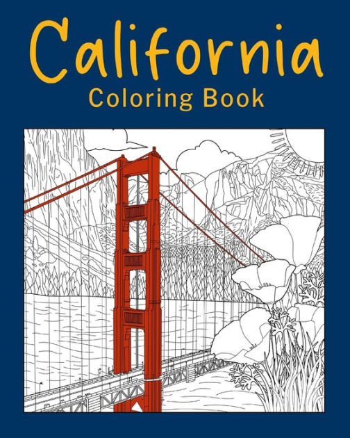 California Coloring Book: California City & Landmark Coloring Books for ...