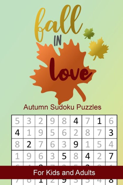 Fall in Love Autumn Sudoku Puzzles: Seasonal Numbers Solve Activity ...