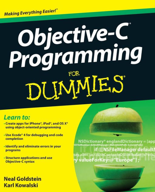 Objective C Programming For Dummies By Neal Goldstein Ebook Barnes