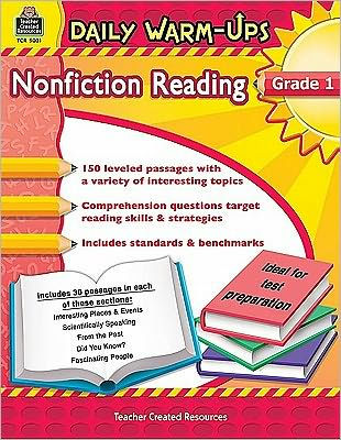 Daily Warm-Ups: Nonfiction Reading, Grade 1 by Ruth Foster, Paperback ...