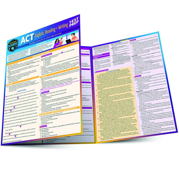 ACT English, Reading & Writing Test Prep: a QuickStudy Laminated ...