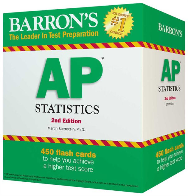 Barron's AP Statistics Flash Cards by Martin Sternstein Ph.D., Other ...