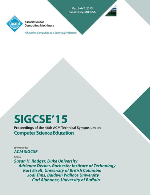 Sigcse 2015 46th Acm Technical Symposium On Computer Science By Sigcse 1038