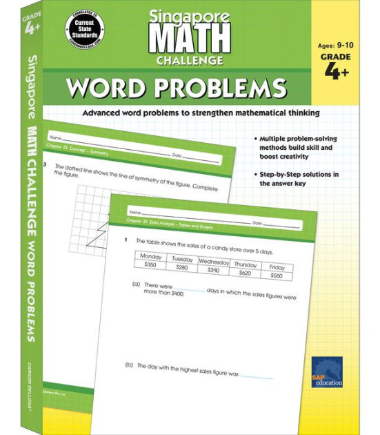 Singapore Math Challenge Word Problems, Grades 4 - 6 by Singapore Math ...