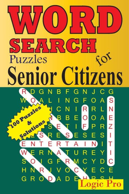 WORD SEARCH Puzzles for Senior Citizens by Logic Pro, Paperback ...