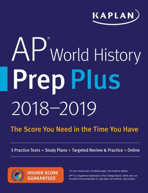 AP World History Prep Plus 2018-2019: 3 Practice Tests + Study Plans ...