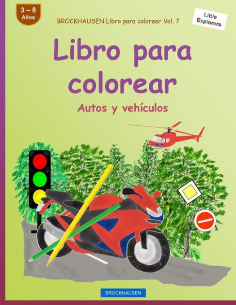 BROCKHAUSEN Libro para colorear Vol. 7 - Libro para colorear: Autos y ...