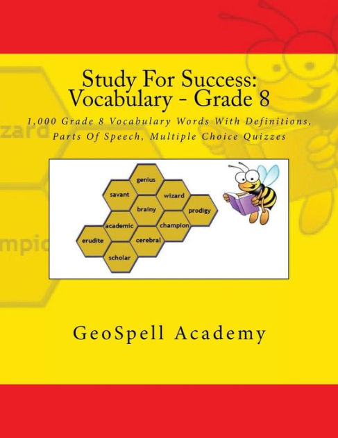 Study For Success: Vocabulary - Grade 8: 1,000 Grade 8 Vocabulary Words ...
