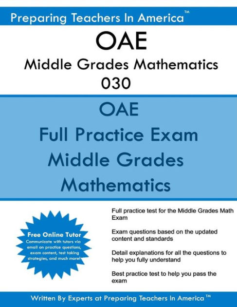 OAE Middle Grades Mathematics 030: OAE 030 Middle Grade Math Exam by ...