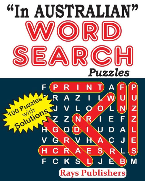 "In AUSTRALIAN" Word Search Puzzles by Rays Publishers, Paperback ...