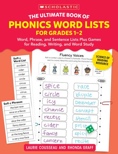 The Ultimate Book of Phonics Word Lists: Grades 1-2: Games & Word Lists for Reading, Writing ...