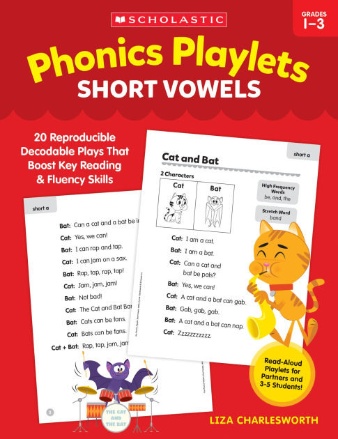 Phonics Playlets: Short Vowels: 20 Reproducible Decodable Plays That ...