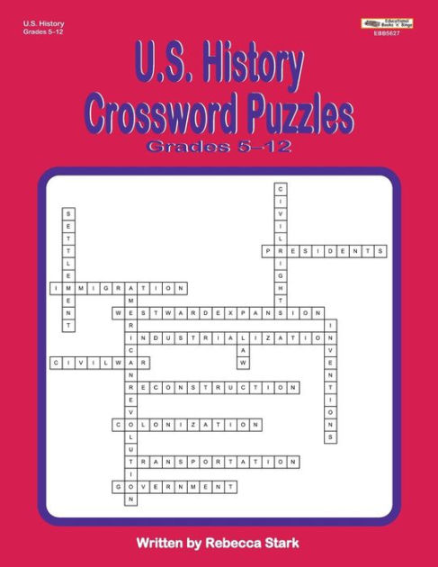 U.S. History Crossword Puzzles Grades 5-12 by Rebecca Stark, Paperback ...