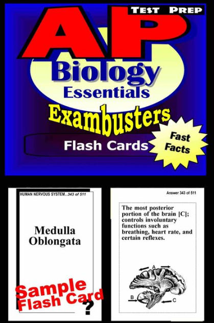 AP Biology Test Prep Review--Exambusters Flash Cards: AP Exam Study ...