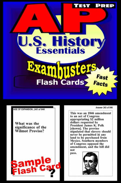 AP US History Test Prep Review--Exambusters Flash Cards: AP Exam Study ...