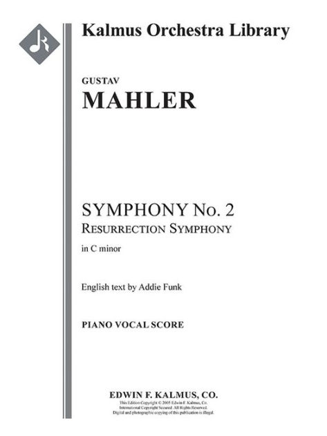 Symphony No. 2 in C minor -- Resurrection by Gustav Mahler, Paperback | Barnes & Noble®