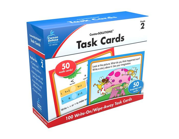 Task Cards Learning Cards, Grade 2 by Carson Dellosa Education, Other ...