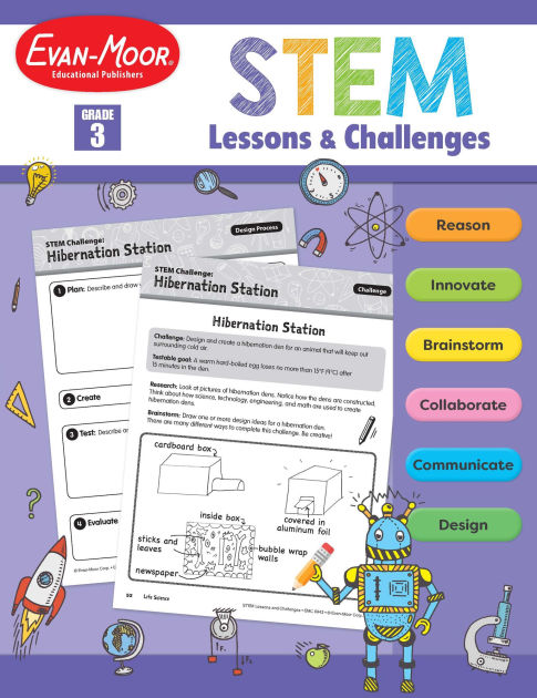 STEM Lessons and Challenges, Grade 3 Teacher Resource by Evan-Moor ...