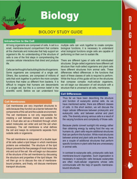 Biology: Biology Study Guide by Pamphlet Master | eBook | Barnes & Noble®